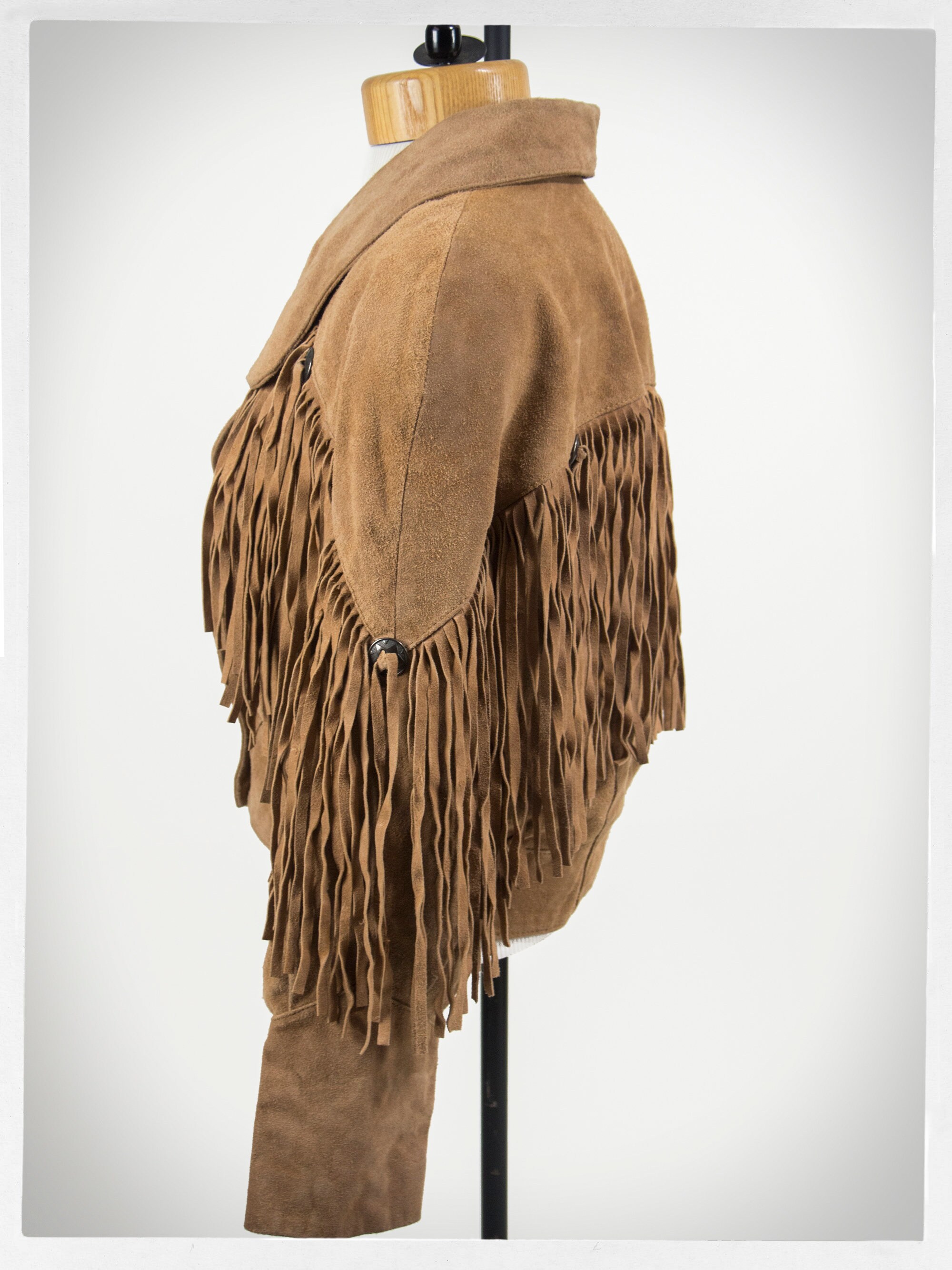 Retro 80s Fringe Jacket 80s Western Jacket 80s Leather | Etsy