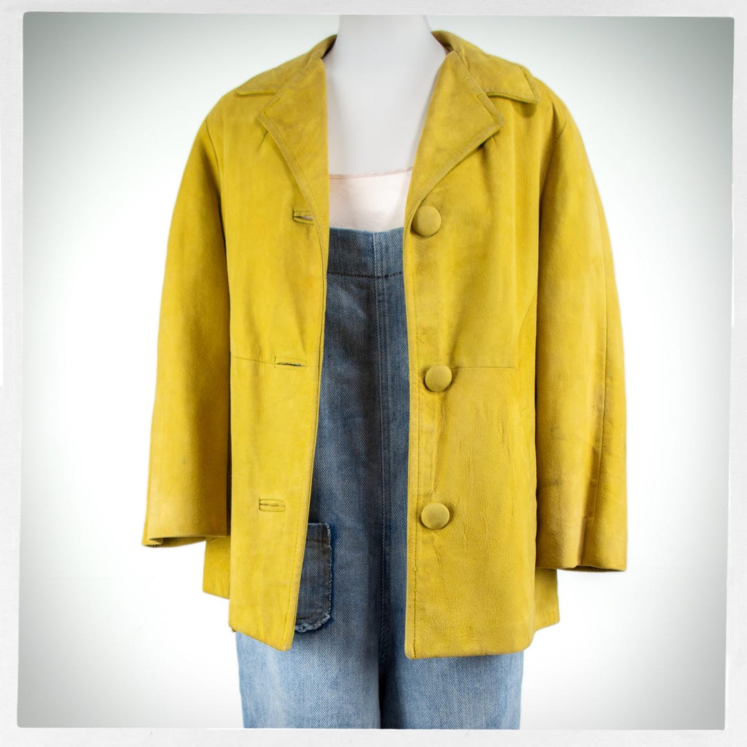 Vintage 60s Suede Coat, 60s Suede Jacket, Preloved 60s Jacket ...