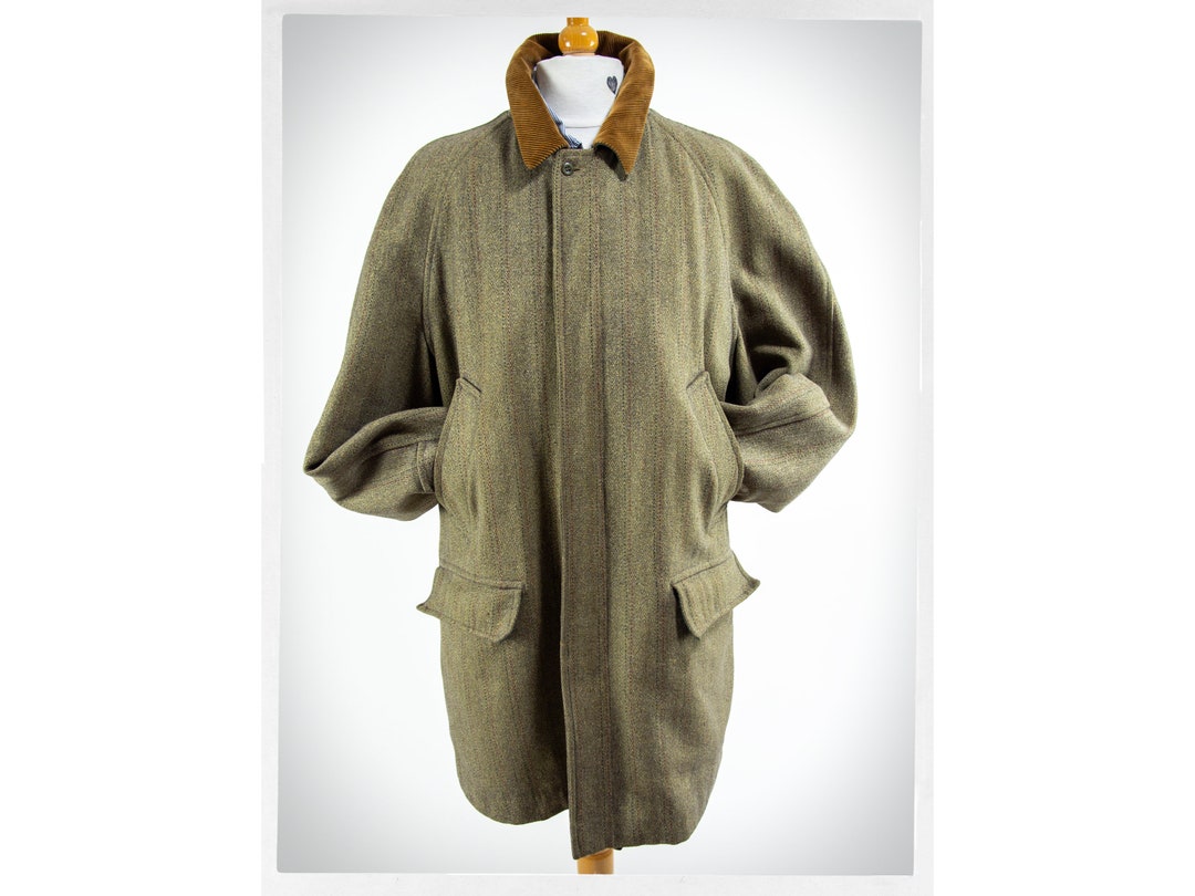 Vintage 60s Coat, 70s Herringbone Hunting Coat, Vintage Hunting Coat ...