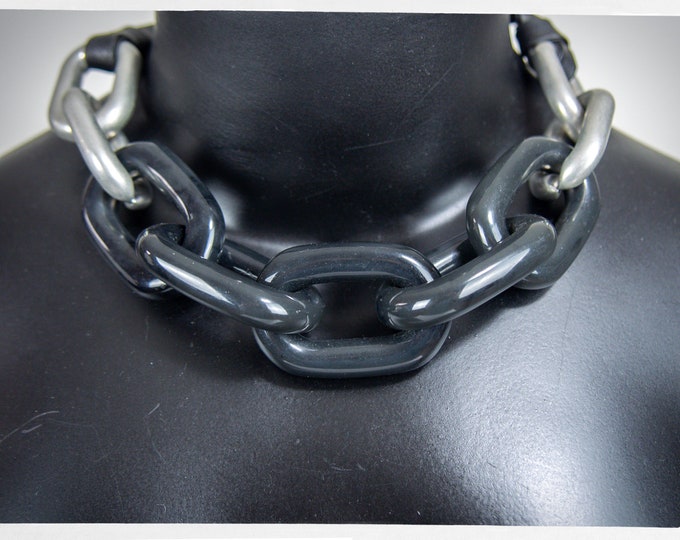 Retro 90s Statement Choker, 90s Boho Necklace, 90s "punk" Chain Choker ...