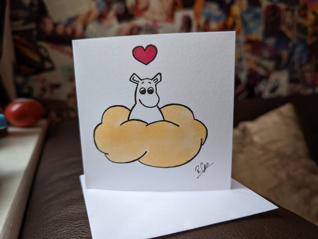Hand Drawn Moomin Card Anniversary Thank You Wedding - Etsy UK