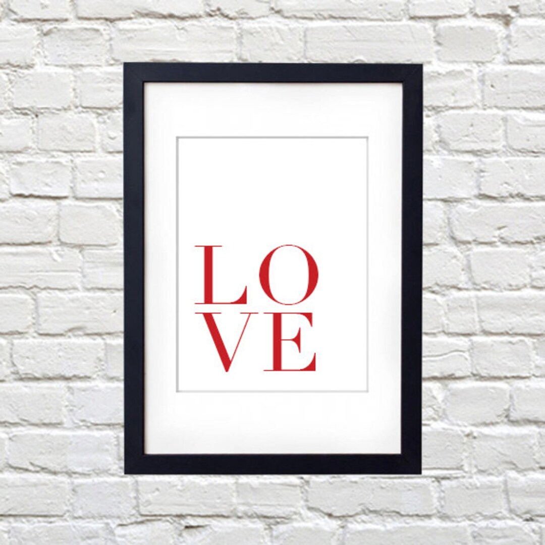 LOVE Printable - Etsy
