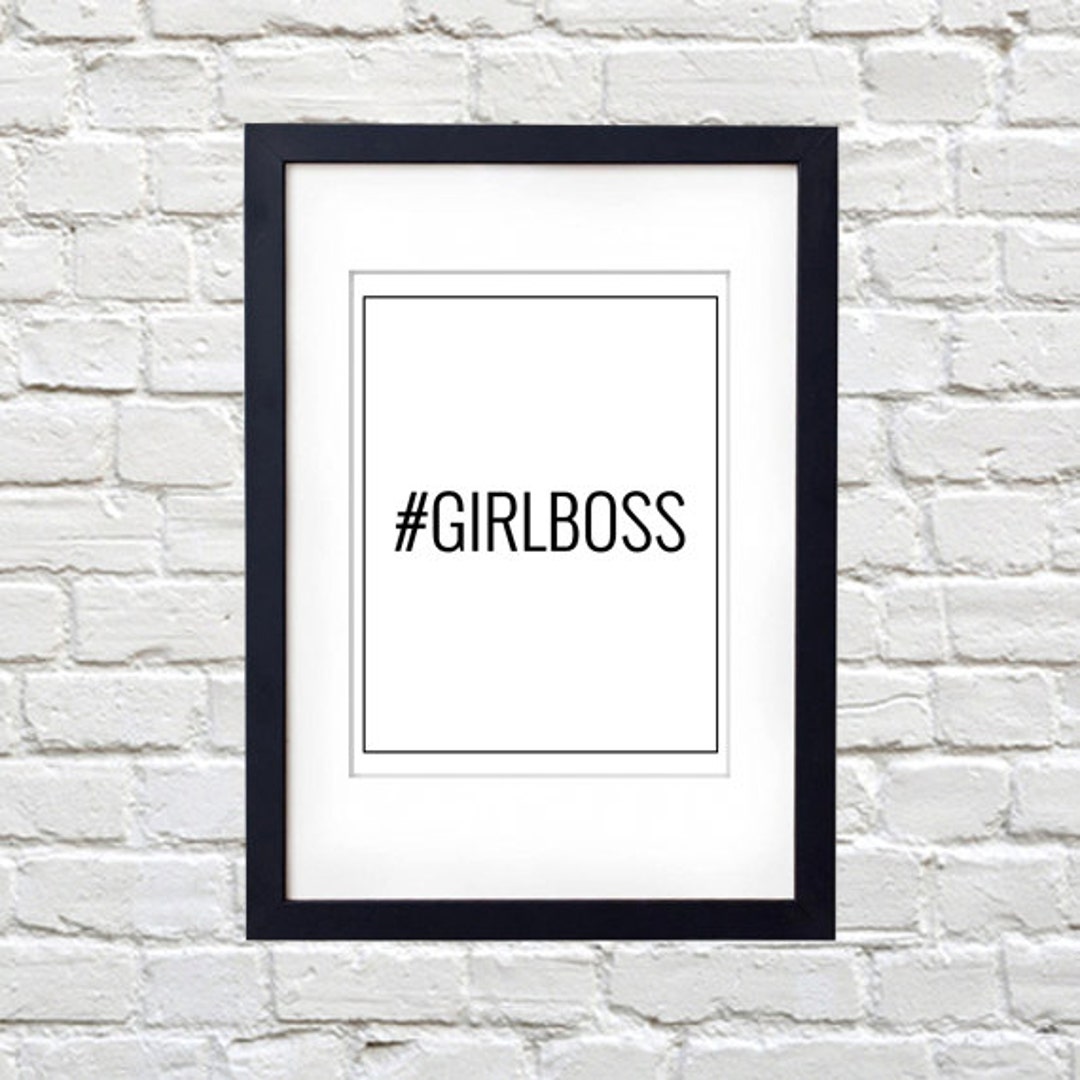 Hashtag #girl Boss Printable - Etsy
