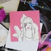 Lady Gaga Card, Pink Pop Icon Lady Gaga Card, Pop Star With Purple ...