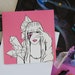 Lady Gaga Card, Pink Pop Icon Lady Gaga Card, Pop Star With Purple ...
