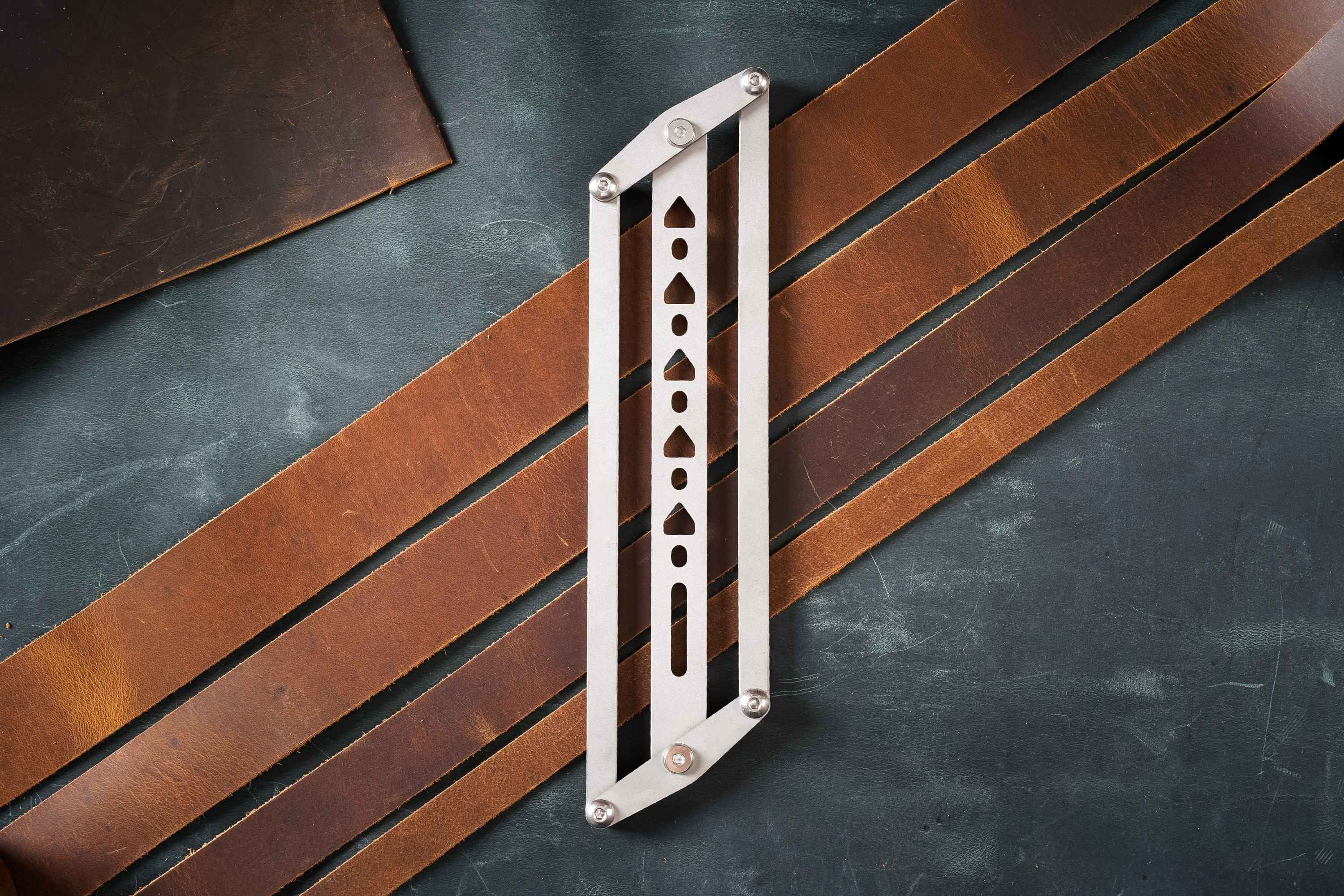 Leather Belt Holes Positioning Ruler , Leather Belt Making Tools , Belt ...