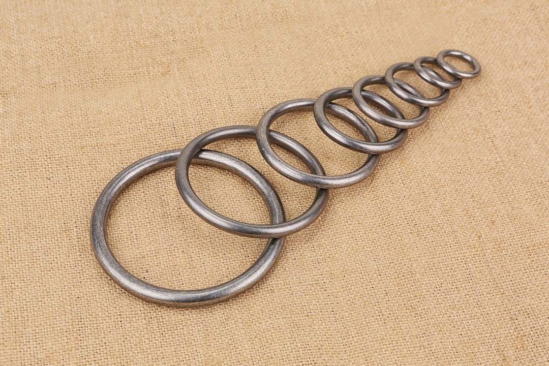 Heavy Duty Matte Silver Solid Brass Rings No Seam , 1 2 3 Inch Seamless ...