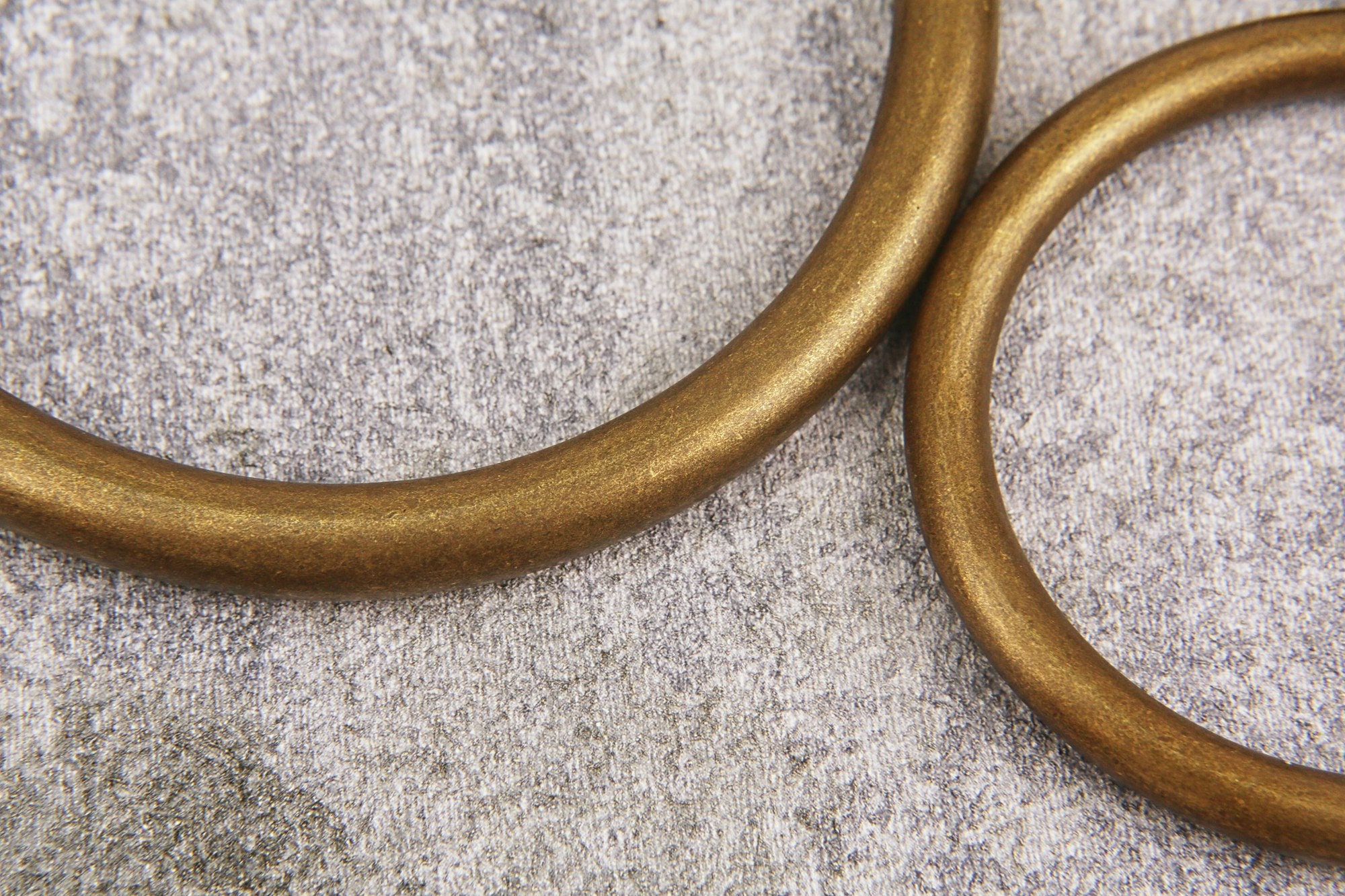 Heavy Duty Antique Solid Brass O Rings No Seam , 1 2 3 Inch Large Metal ...