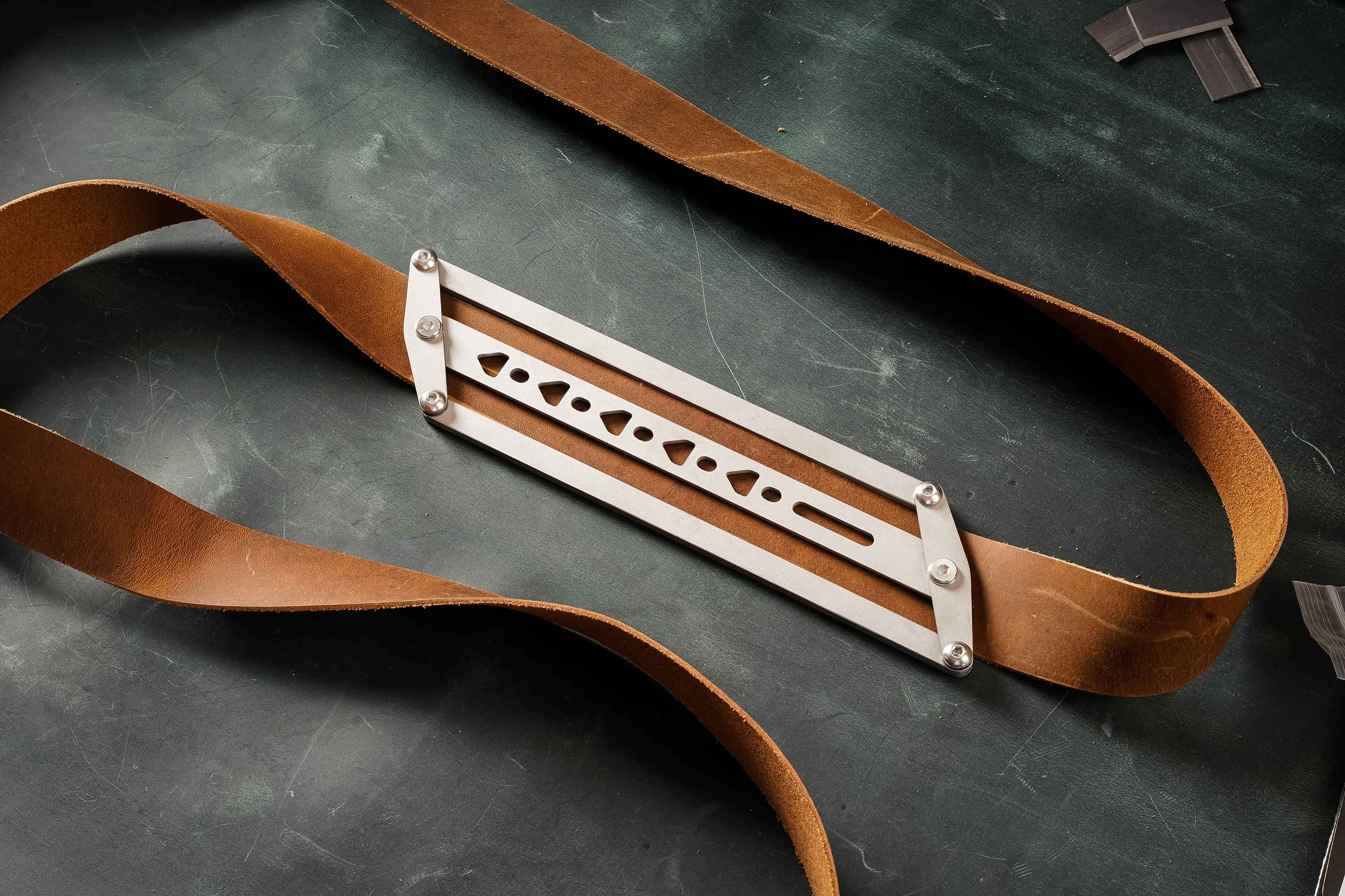 Leather Belt Holes Positioning Ruler , Leather Belt Making Tools , Belt ...