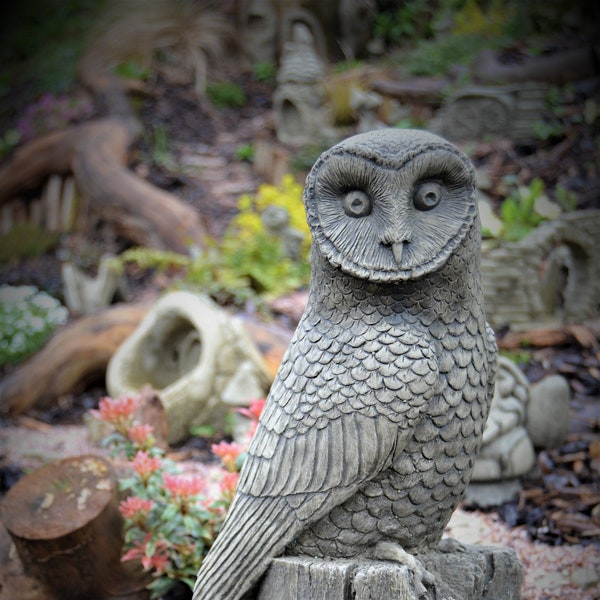 Owl Outdoor Garden Decor - Etsy