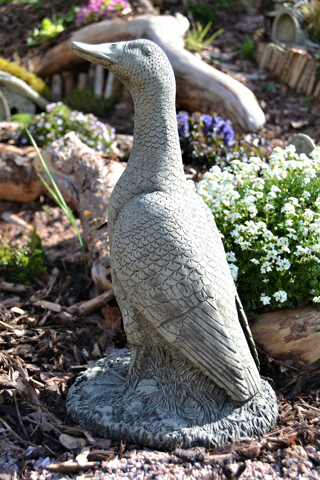Thelma - the Runner Duck Stone Garden Ornament - Etsy