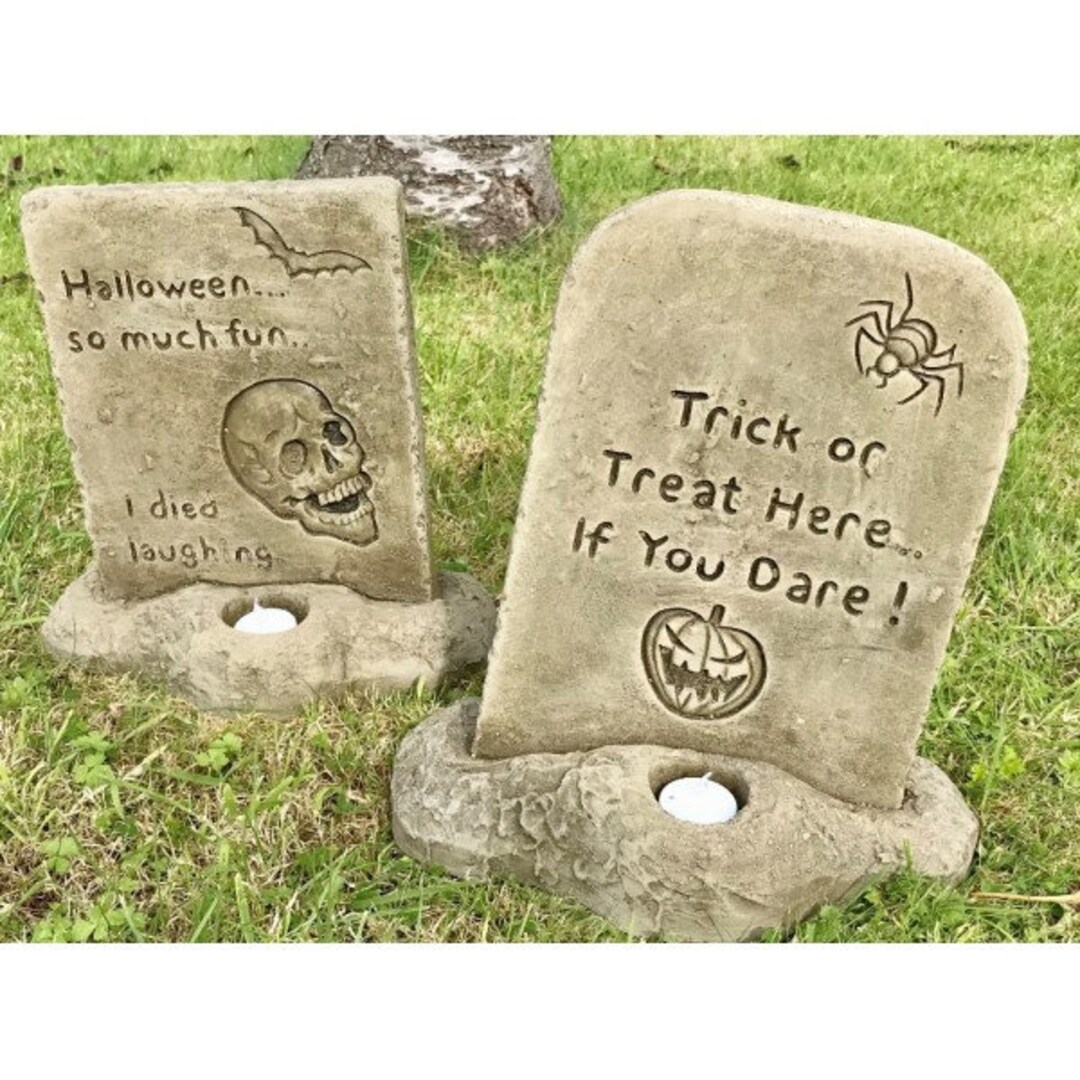 Halloween Fun Gravestone Set of 2 - Etsy