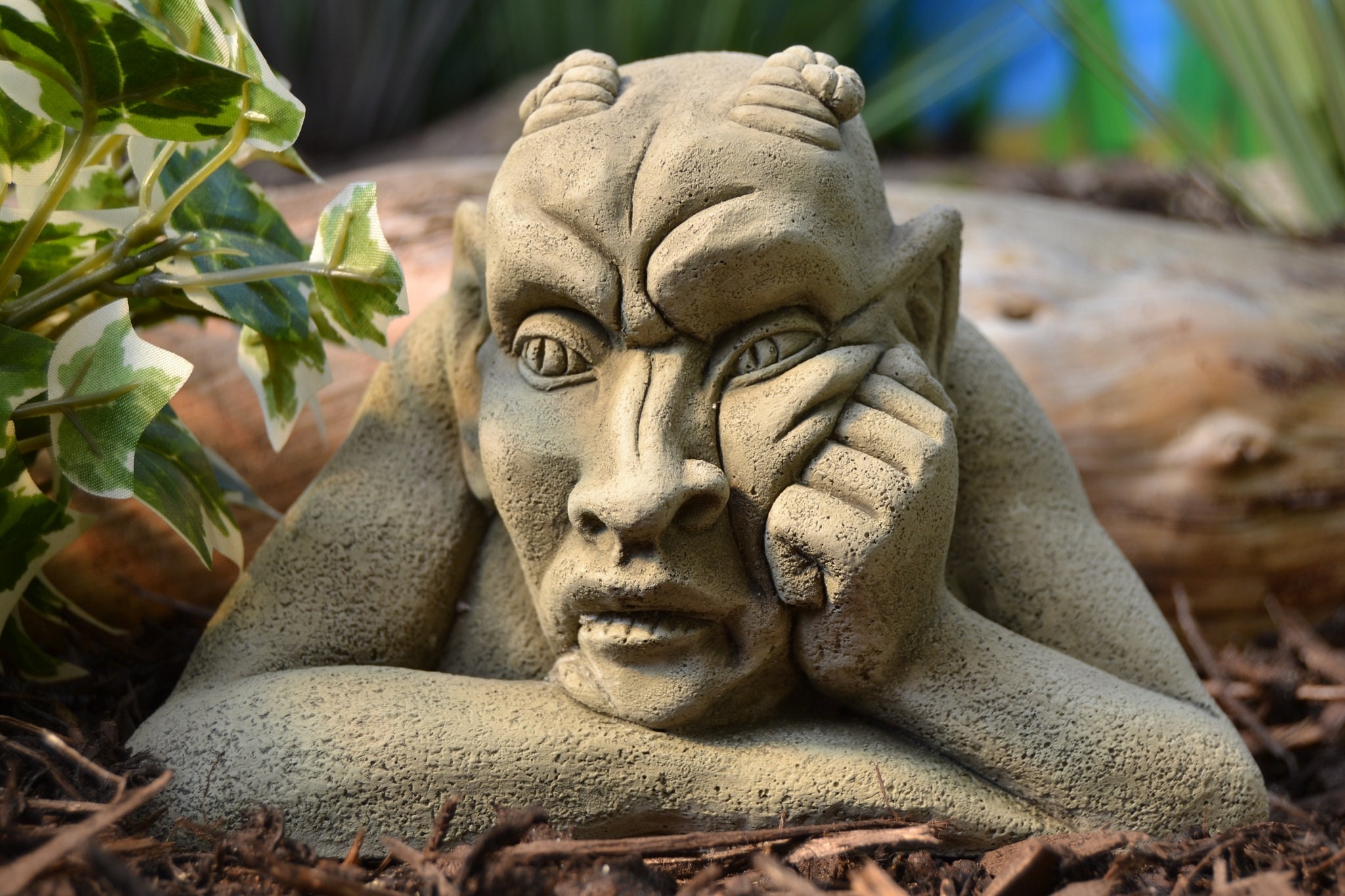 Bill the Gargoyle Stone Garden Ornament | Etsy