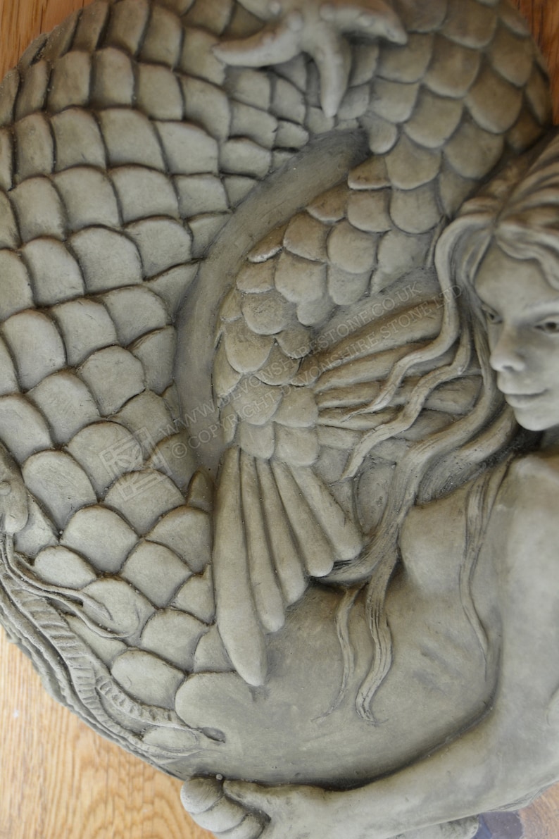 Nixie - the Mermaid Wall Plaque Stone Garden Ornament - Etsy