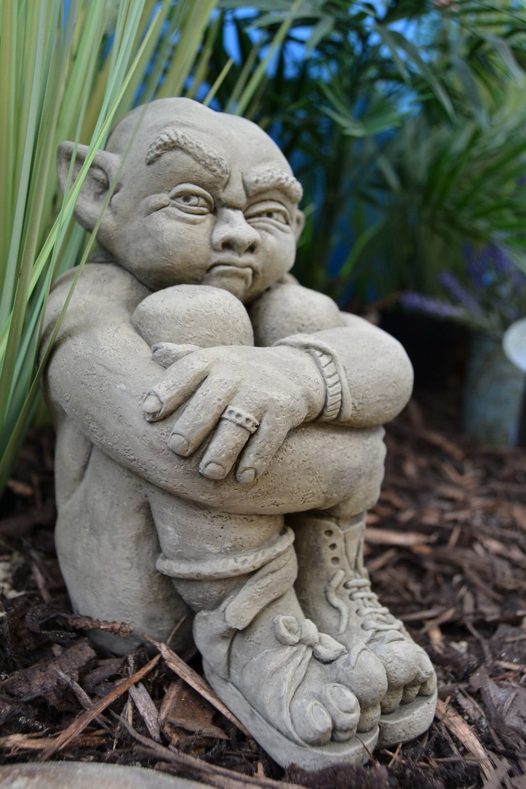 Hugo the Watchman Gargoyle Stone Garden Ornament - Etsy