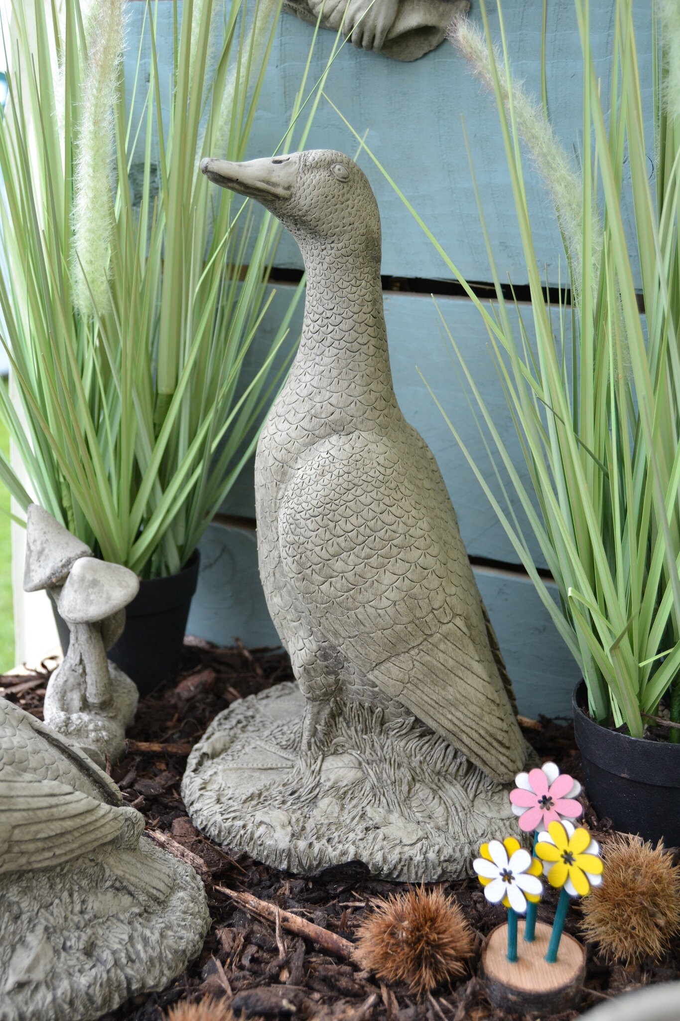Thelma - the Runner Duck Stone Garden Ornament - Etsy UK