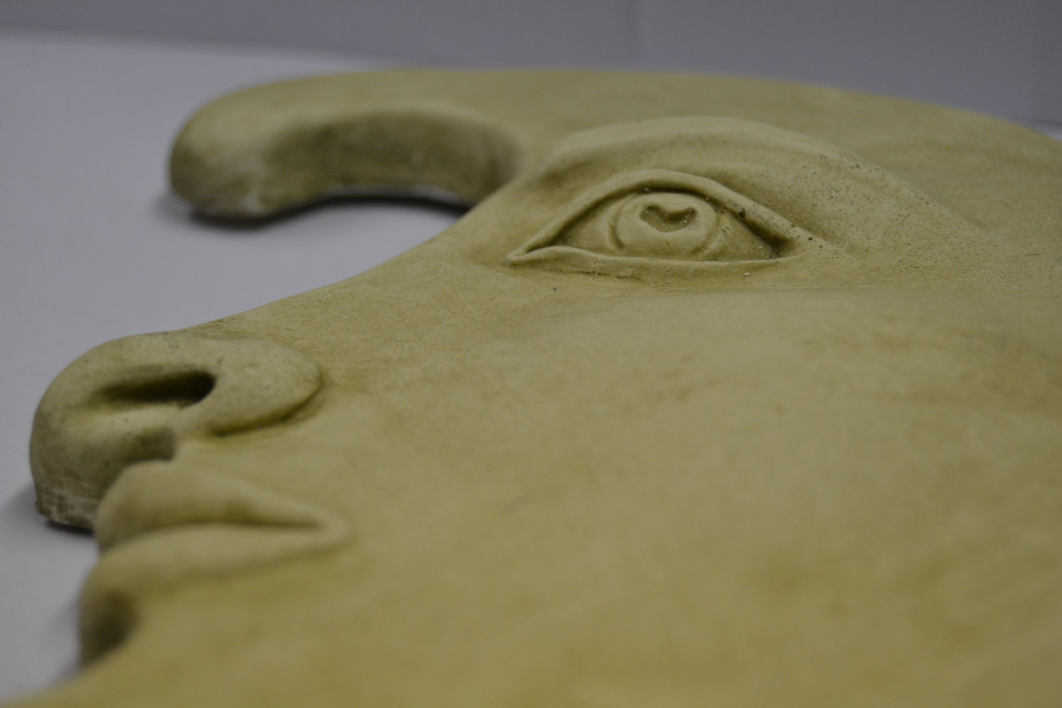 Moon Wall Plaque Stone Garden Ornament | Etsy