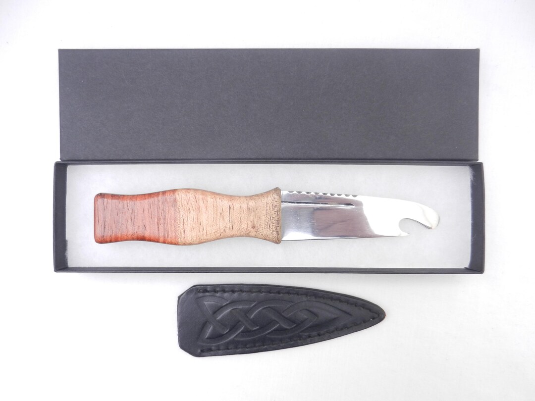 Sgian Brew in African Bubinga, Kilt Knife, Scottish Knife, Sgian Dubh ...