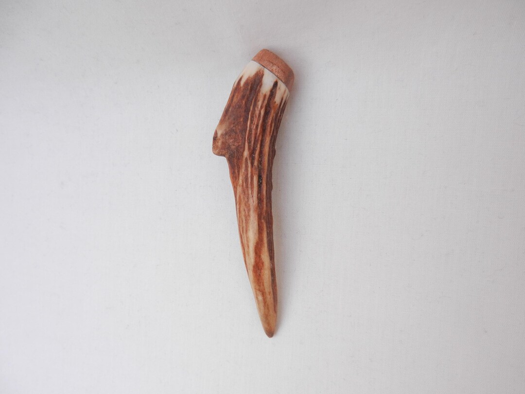 Scottish Roe Deer Antler Kilt Pin - Burr Wych Elm - Handmade - Etsy