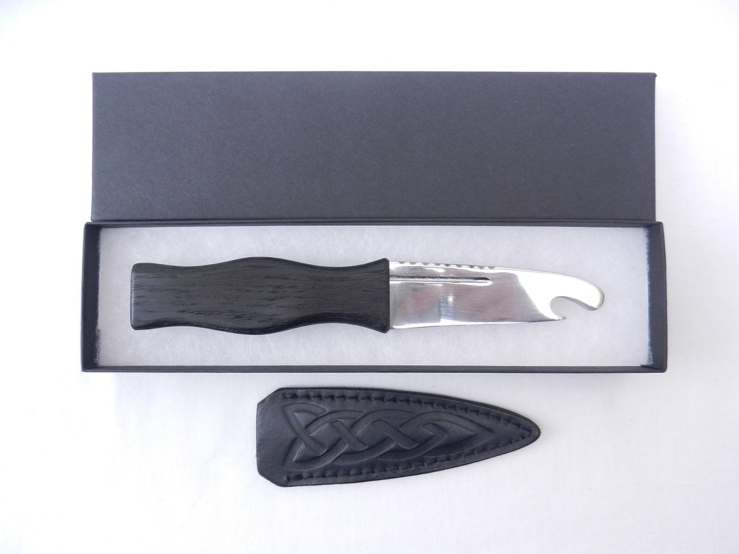 Sgian Brew in Scottish Bog Oak and Oak, Scottish Gift, Wedding Gift ...