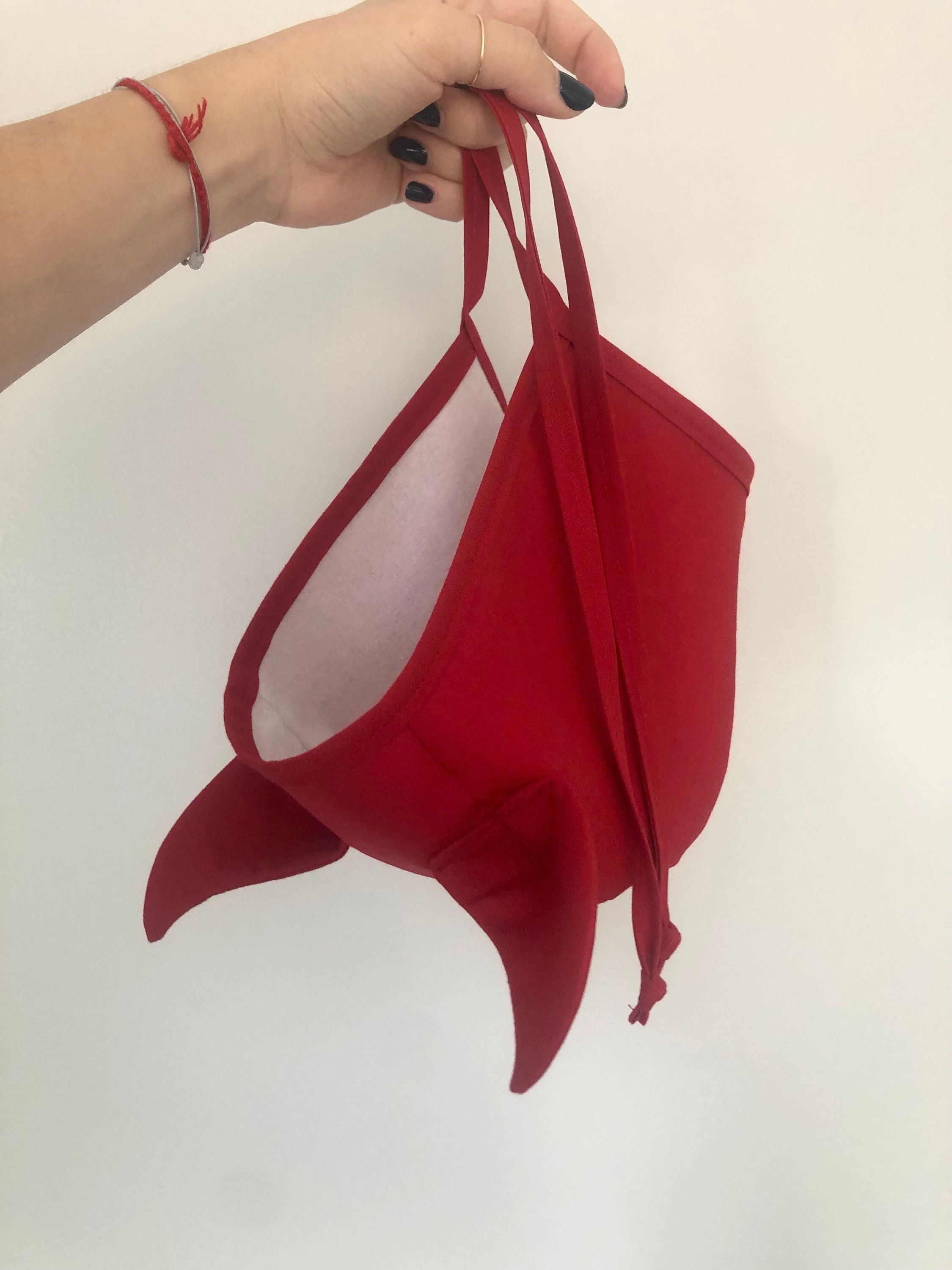 Red Devil BONNET Handmade Kids Hat Toddler Bonnet With Ears - Etsy