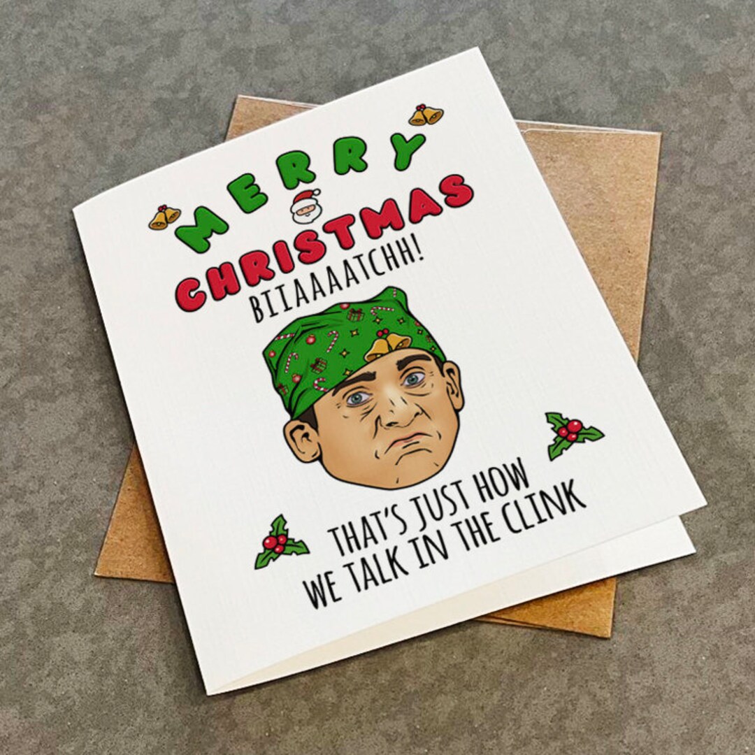 Funny Christmas Card - the Clink, Classic TV Show Holiday Greeting - Etsy