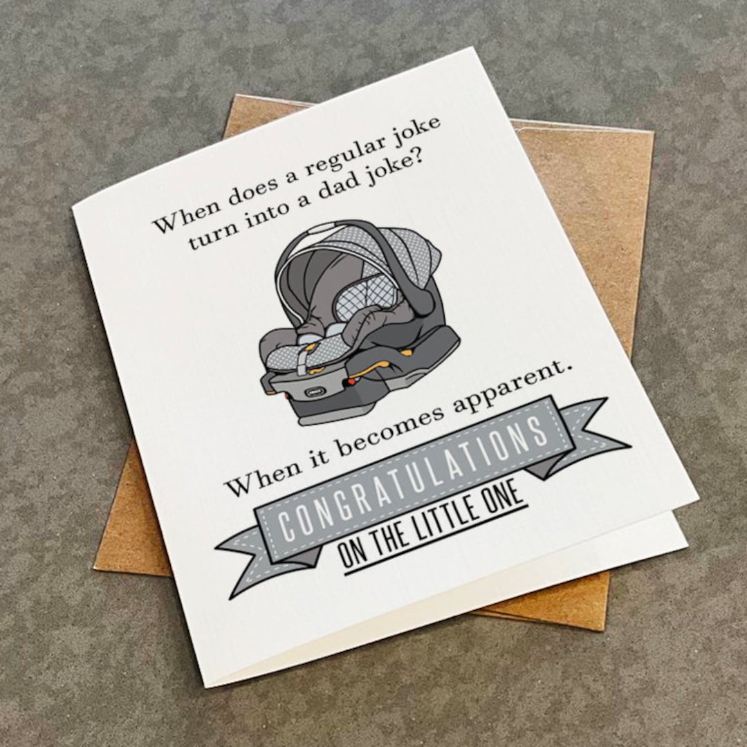 Congratulations Card for New Dad, Funny New Father Card, Congrats Card ...