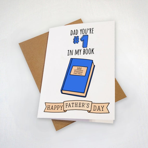 Number 1 Dad Father's Day Card Funny Father's Day | Etsy
