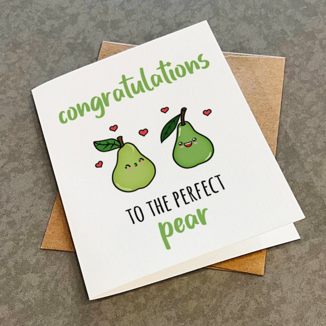 Cute Congratulations Card, Funny Engagement Card, Funny Getting Married ...