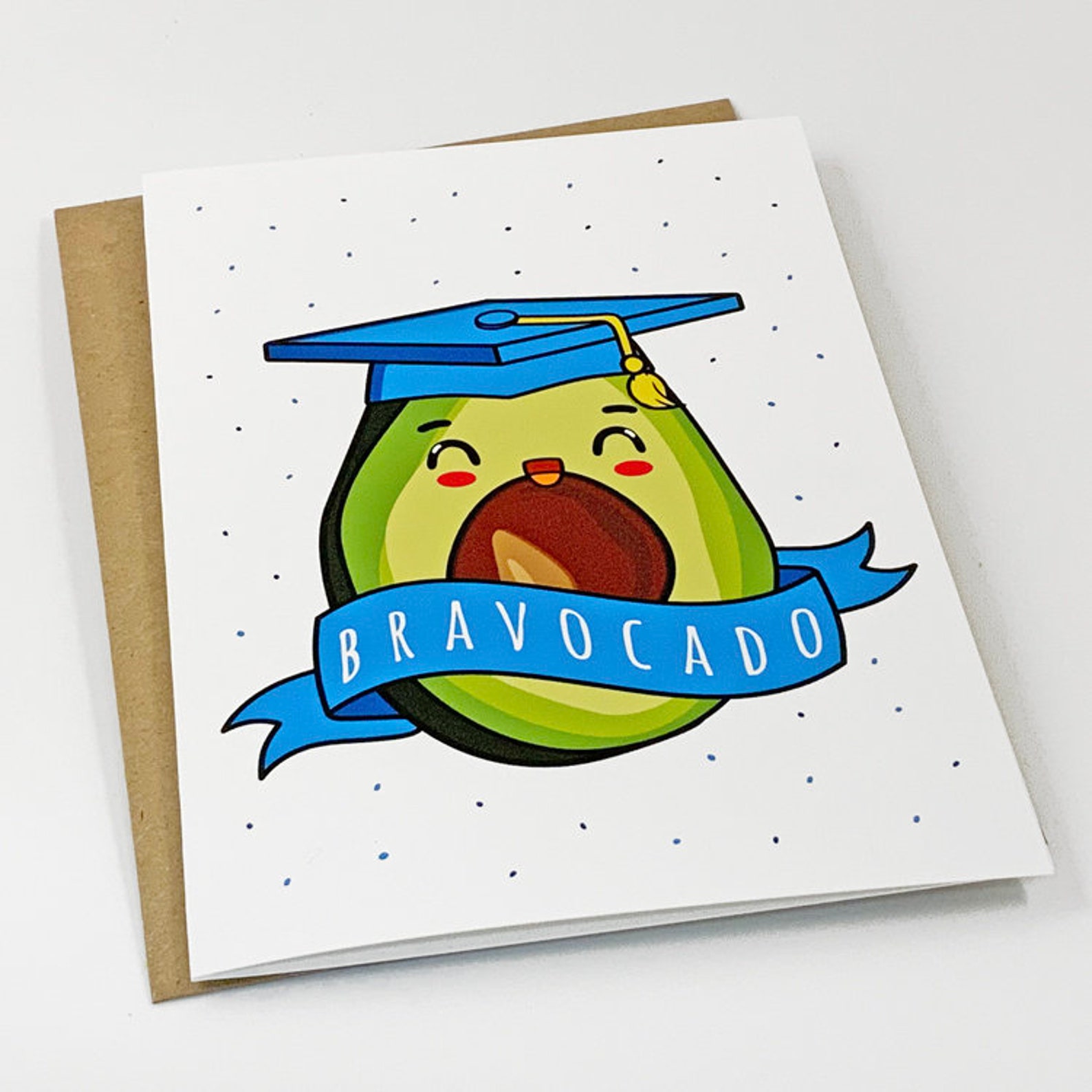 Bravocado Cute Graduation Card Avocado Wearing Graduation | Etsy