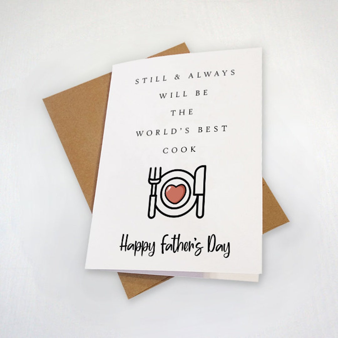 World's Best Cook Father's Day Card Kind & Lovely - Etsy