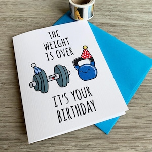 Funny Weightlifting Birthday Card for Gym Lover - Etsy