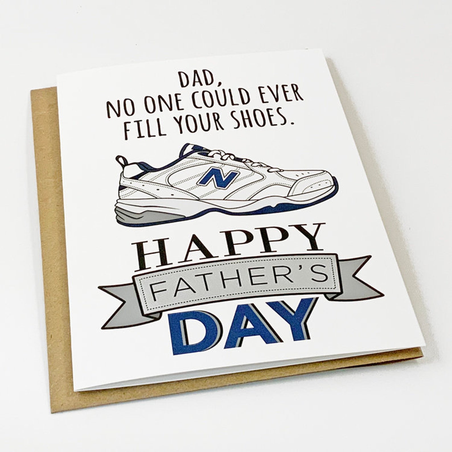 Funny Father's Day Card Classic Dad Sneakers No One | Etsy