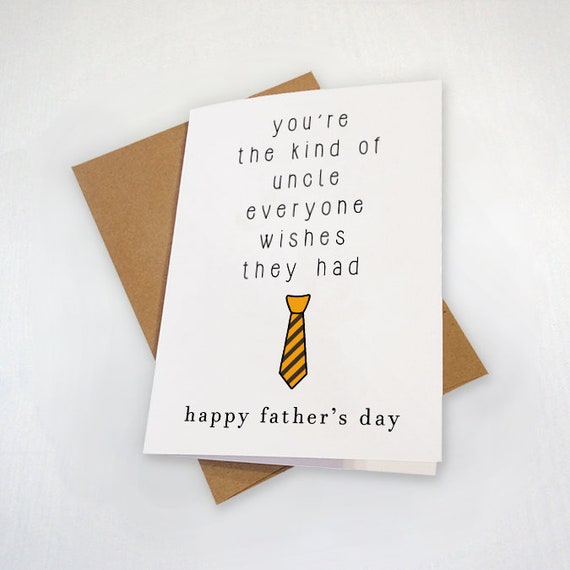 Father's Day Card for Uncle You're the Kind of Uncle - Etsy