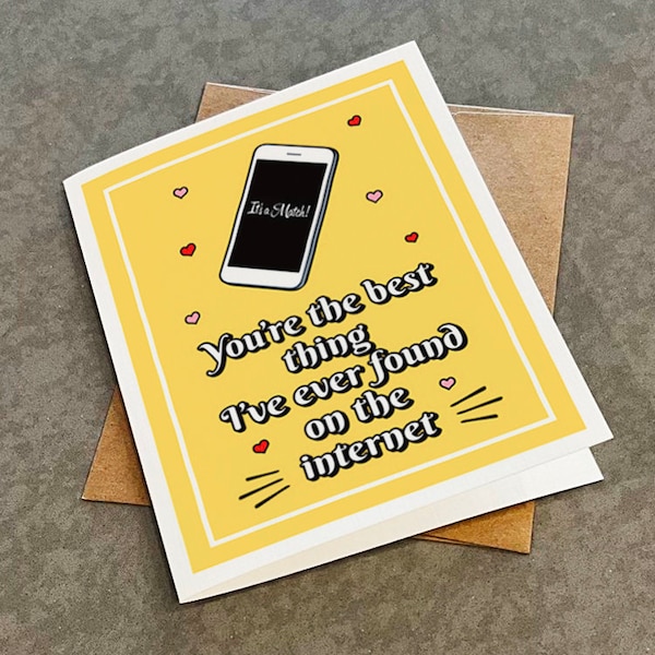 You Are the Best Thing I Found on the Internet Card - Etsy