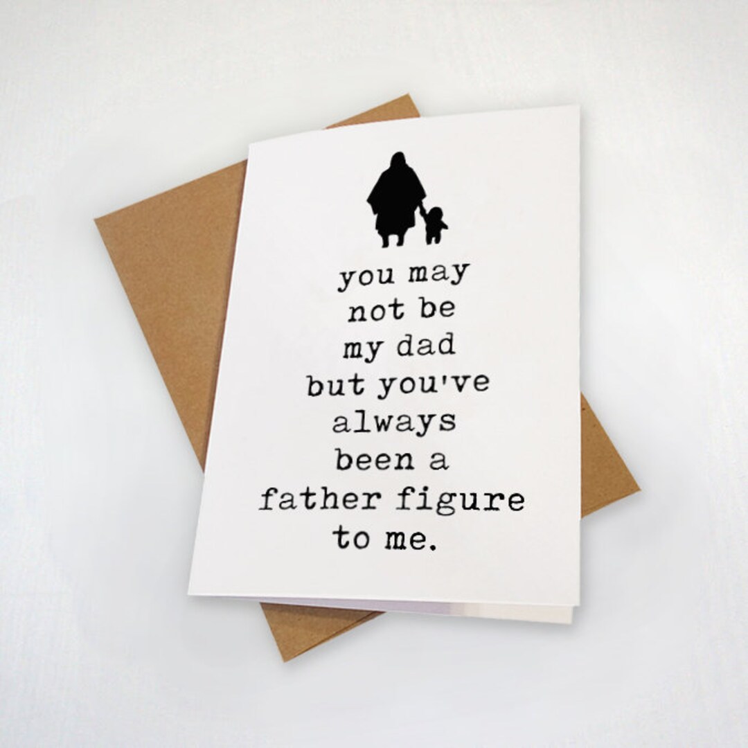 Father Figure Father's Day Card for Step Dad or Uncle for - Etsy