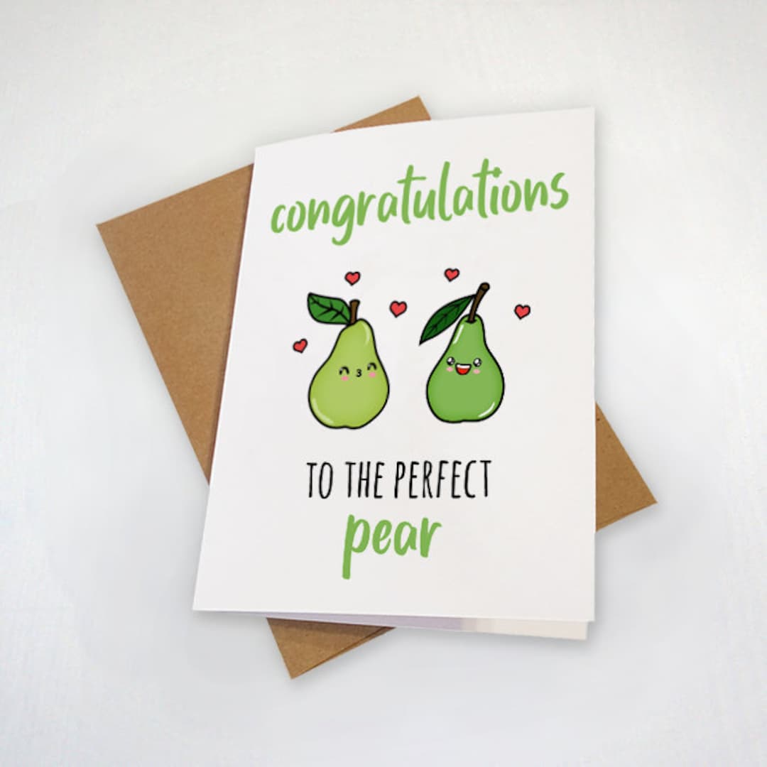 Cute Congratulations Card Funny Engagement Card Funny - Etsy