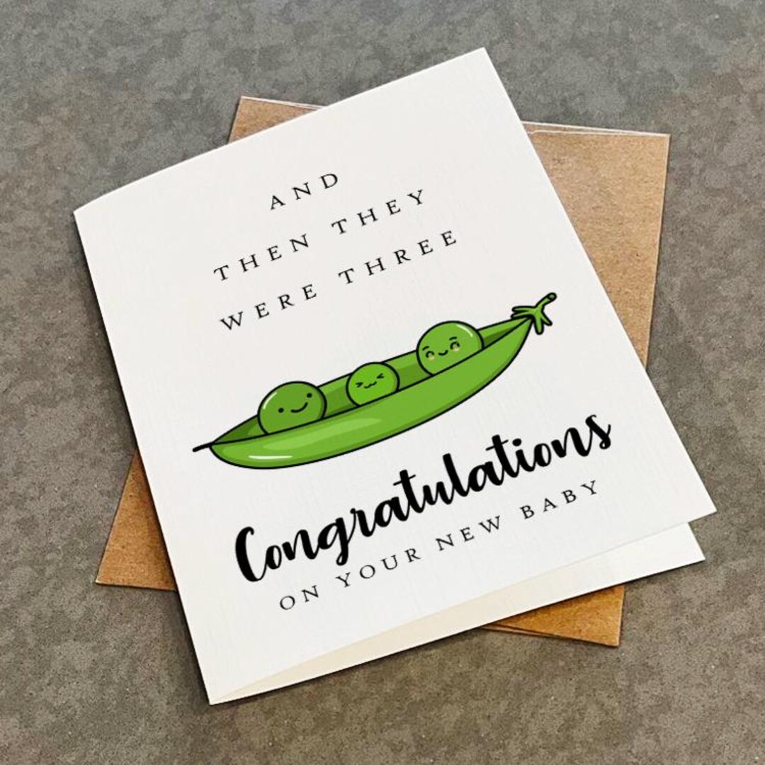 Cute Congratulations Card for First Time Parents - and Then They Were ...