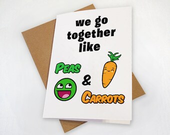 Peas and Carrots - Etsy
