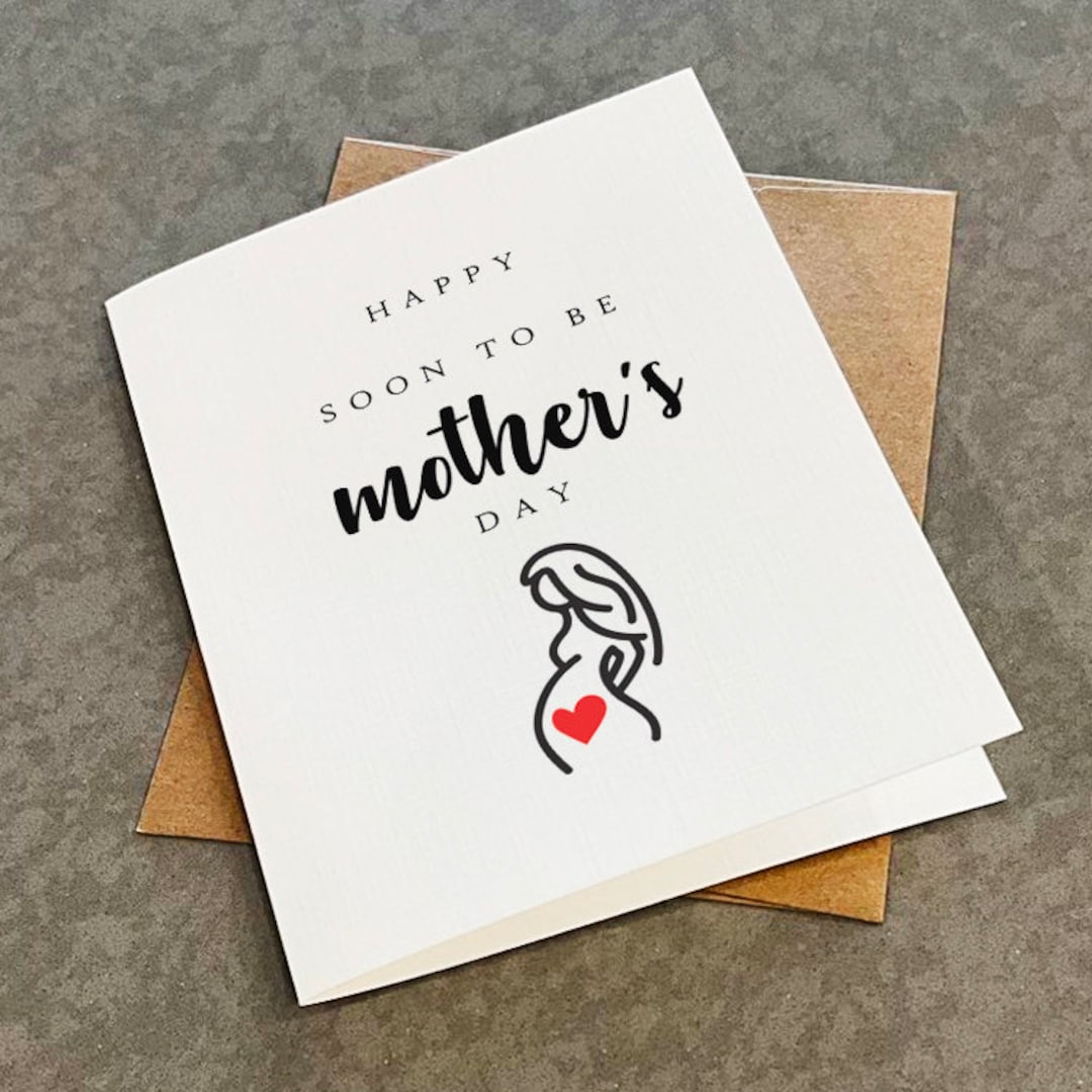 Soon to Be Mother's Day Card: Expecting Mom Gift - Etsy