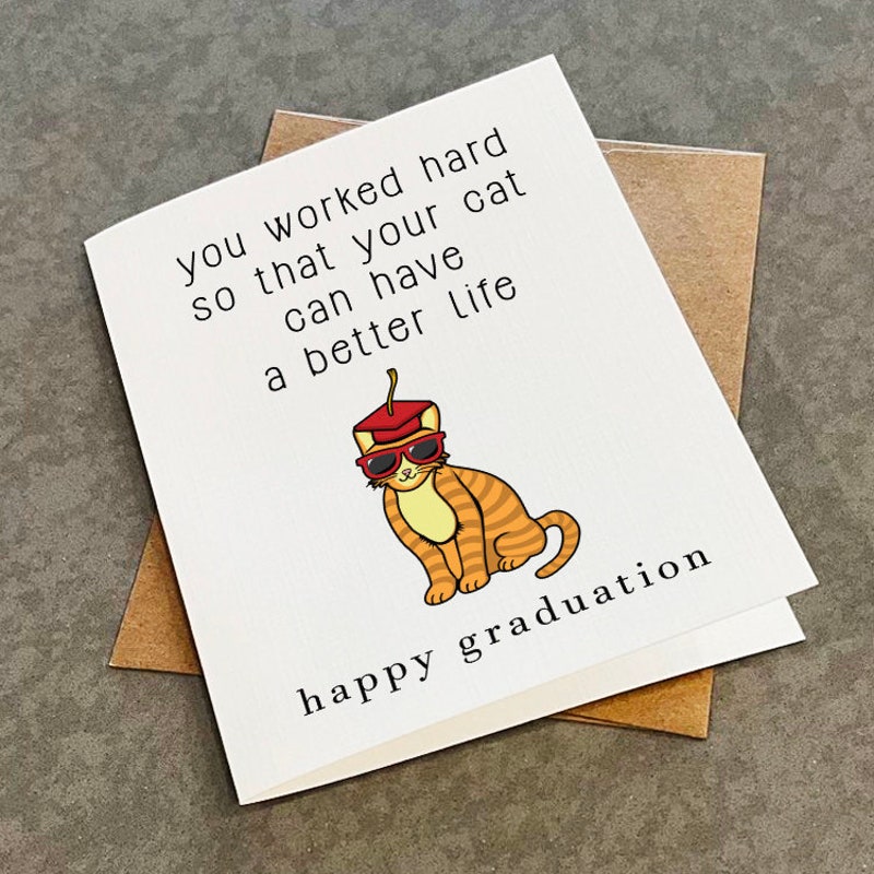Funny Graduation Card - Etsy