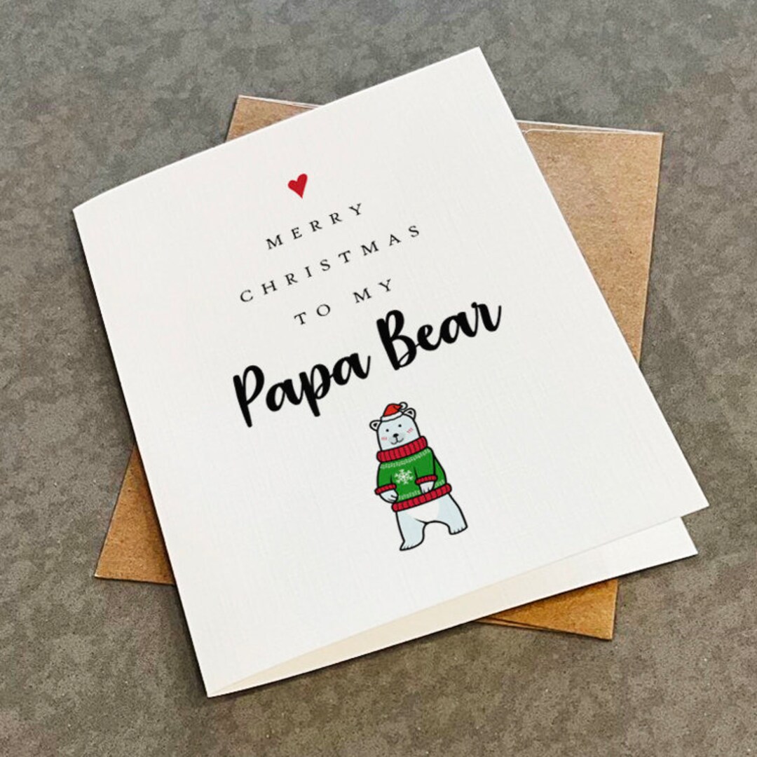 Christmas Card for Dad, Holiday Card for Father, Merry Christmas ...
