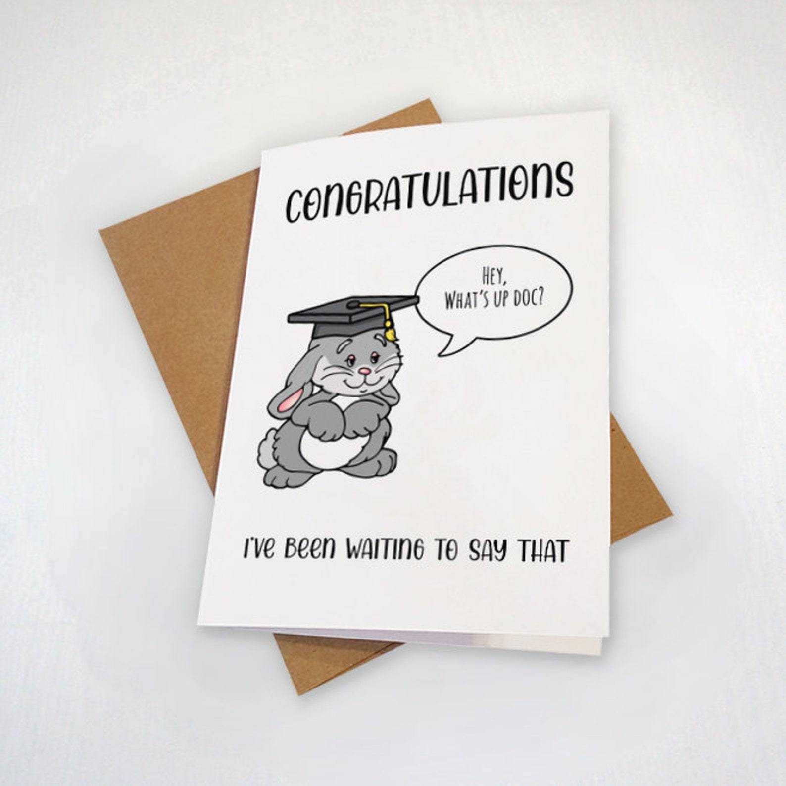 Doctor Graduation Card Funny Graduation Card for Ph.d - Etsy
