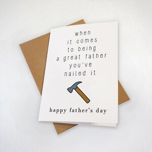 DIY Dad Father's Day Card - Cool Handyman Father - You've Nailed It ...