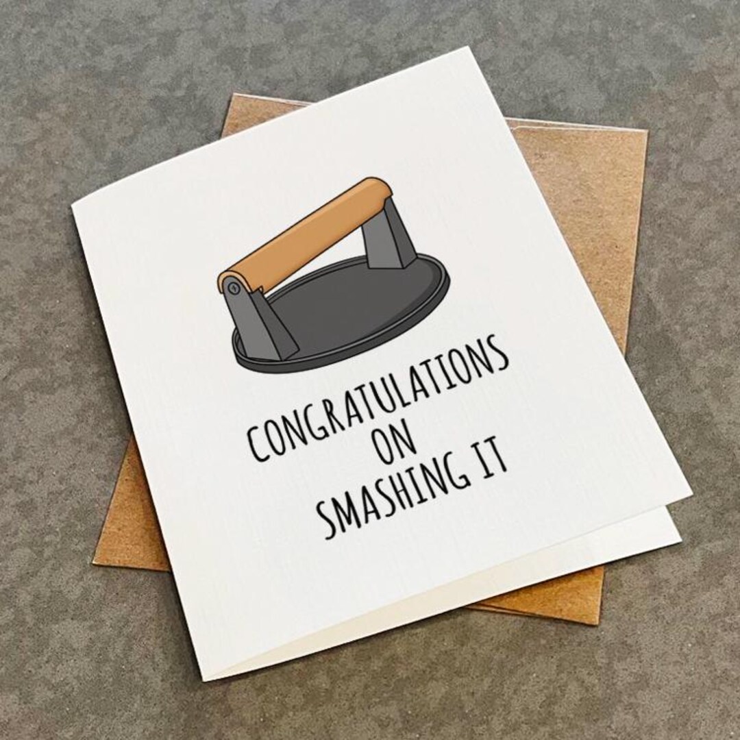 Congratulations on Smashing It, Cute and Simple Graduation Card for Him ...