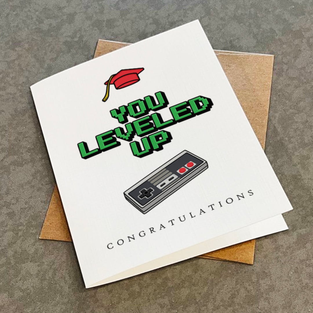 Gamer Graduation Card for Him - Congratulations Card for Son - You ...