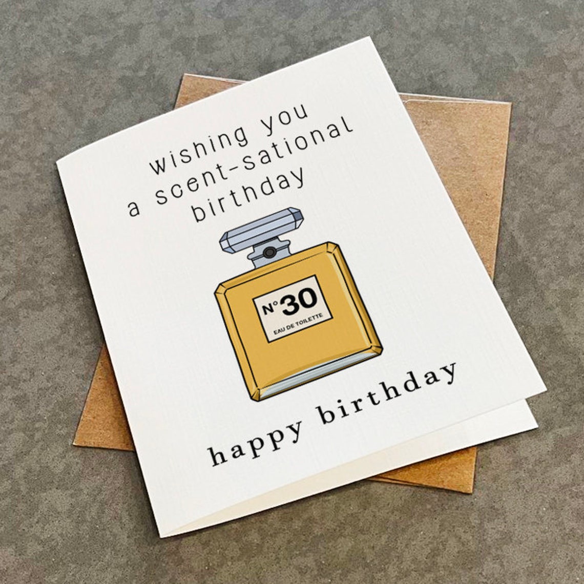 Perfume Birthday Card: Scent-sational Greeting Card for Her - Etsy