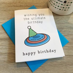 Funny Ultimate Frisbee Birthday Card for Friends - Etsy
