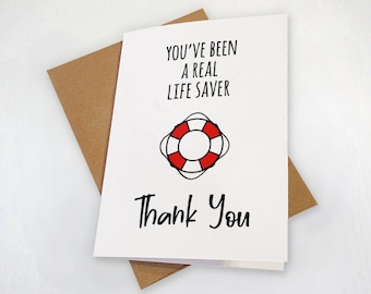 Life Saver Thank You - Etsy