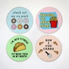 Funny Workout Gym and Foodie Magnet Set - 4 Pack - Exercise for ...